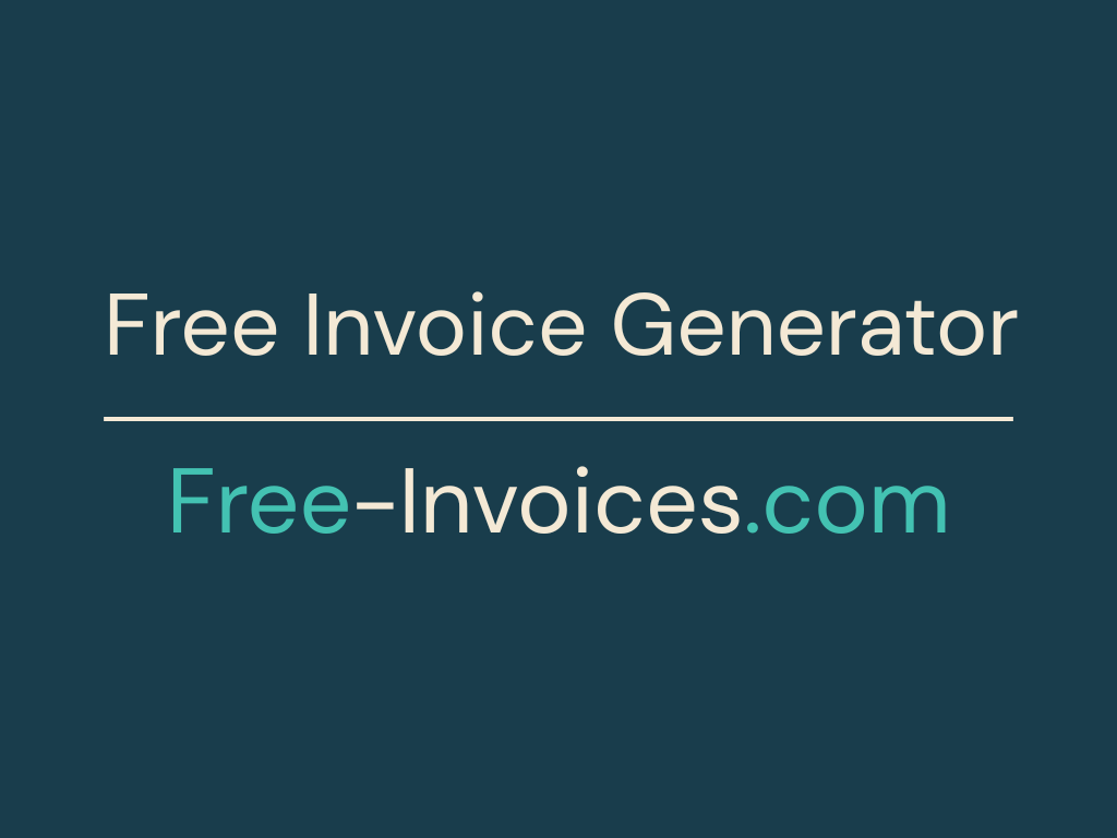 Free Invoice Generator Online | Create Invoices Free Instantly
